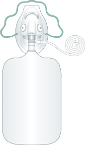 Pediatric Partial Non-Rebreather Mask & 7' Tubing (50)